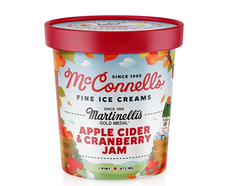 McConnell’s Fine Ice Cream, Martinelli’s Debut LTO Flavor Collaboration ...