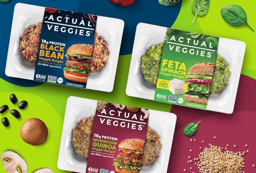 Actual Veggies Launches Protein Line and Veggie Burger with Cheese ...