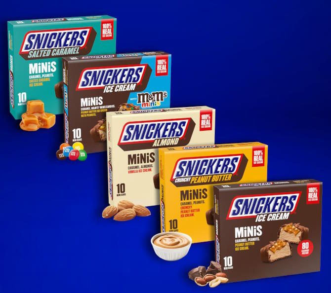 New Snickers Ice Cream Minis Brings Maximum Satisfaction | Refrigerated ...