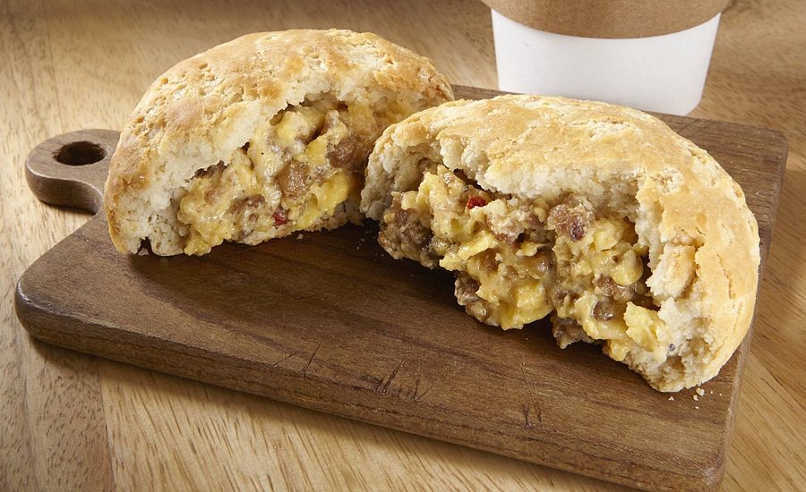 Handheld sausage, egg & cheese biscuit for foodservice | 2016-11-08 ...