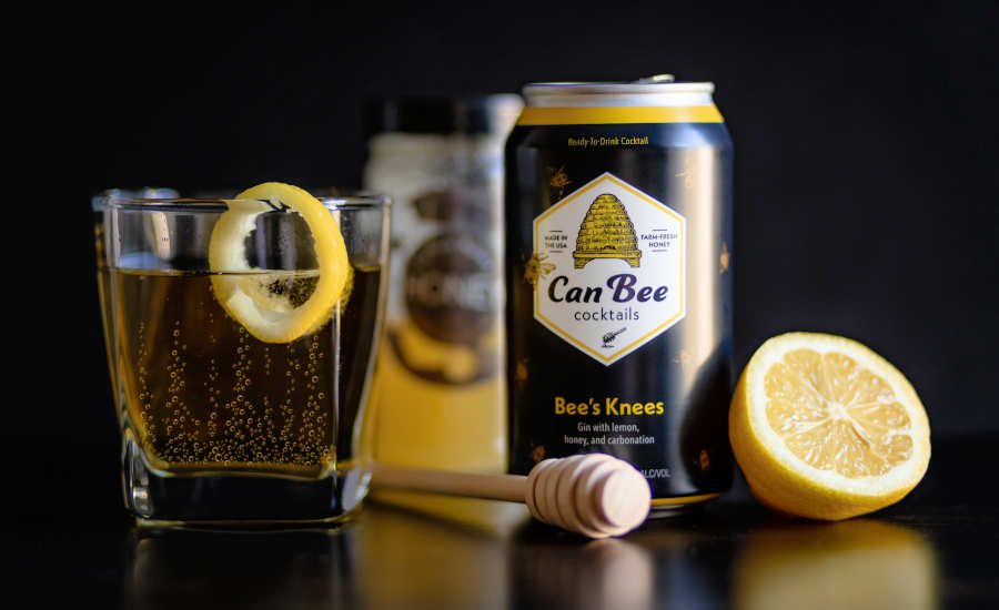 CanBee Launches Bee's Knees Canned Cocktails Made with Gin, Lemon and ...