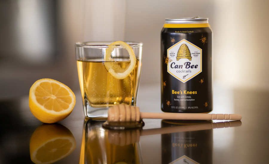 CanBee Launches Bee's Knees Canned Cocktails Made with Gin, Lemon and ...